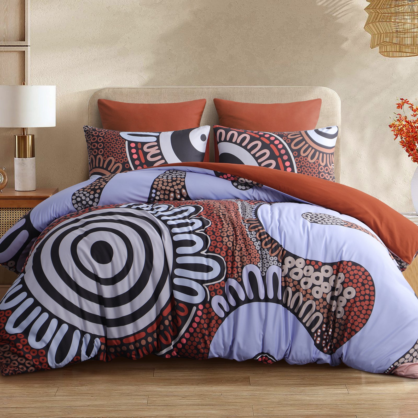 Bed Doona Set- Waterways: Country – Ngurrbul Collection